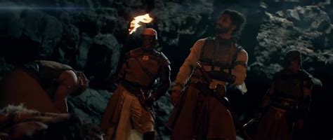 Muscle Shirtless Warrior Stab And Drowning To Dead