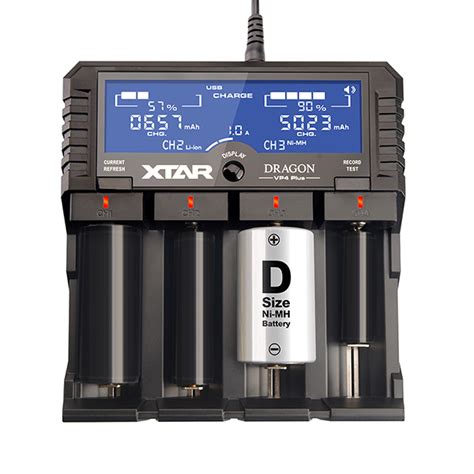 enecrosse ru Зарядное устройство Xtar VP4 Plus DRAGON для 1 4 Li Ion