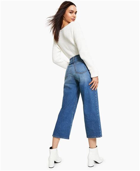 Style And Co Wide Leg Cropped Jeans Created For Macys And Reviews Jeans