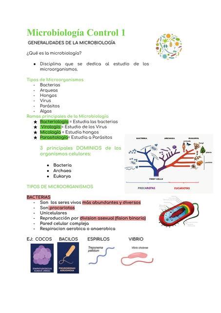 Microbiología Control 1 Ambar Chavez uDocz