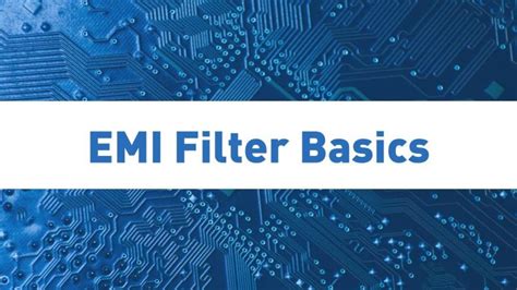 Mark Brazelton On Linkedin Emi Filter Basics