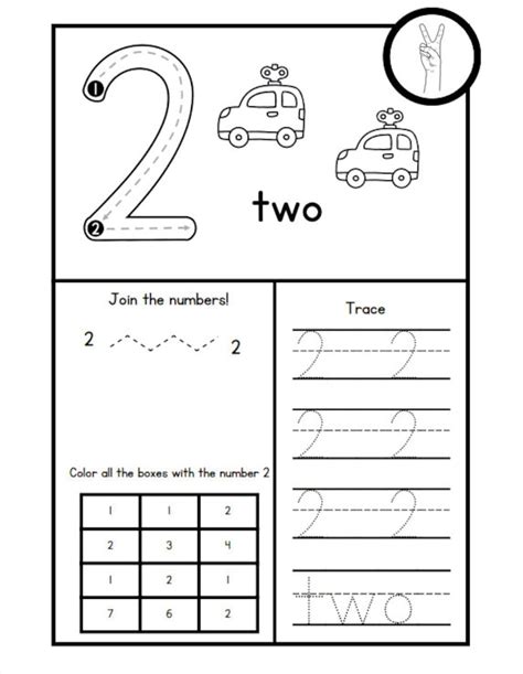 Preschool Number And Counting Activity Book Etsy