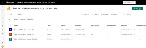 Download A Sample Template App From AppSource Power BI Microsoft Learn