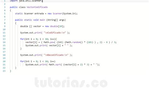 Arrays Java Vector Codificado Tutorias Co