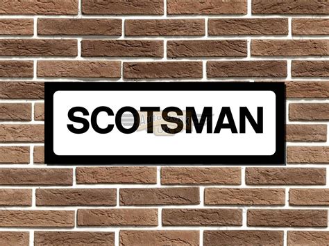 Scotsman Metal Sign Auto Junk Uk Ltd