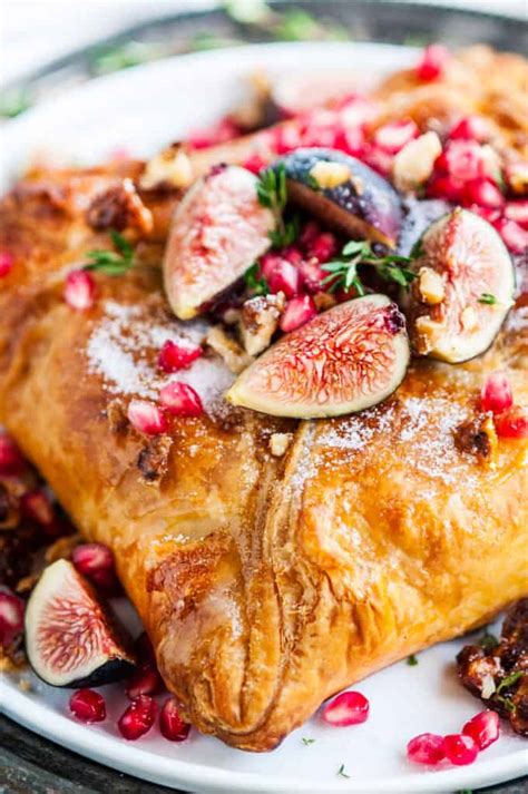 Puff Pastry Baked Brie With Fig Jam And Candied Walnuts Aberdeens