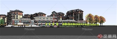 现代某居住小区景观规划设计su模型 原创 Sketchup模型库 毕马汇 Nbimer