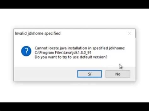 Netbeans Cannot Locate Java Installation In Specified Jdkhome Youtube