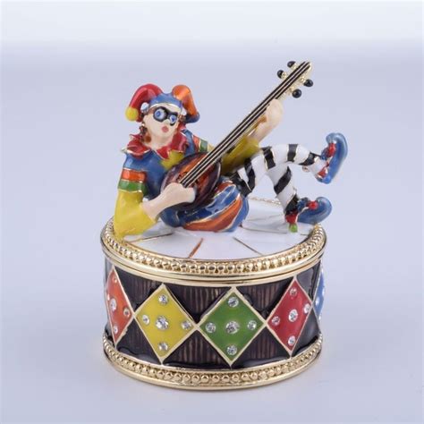 Jester Playing The Guitar In 2025 Trinket Boxes Lovers Art Trinket