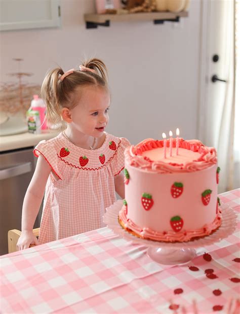 Clays Strawberry Themed 3rd Birthday Party Abby Saylor Armbruster