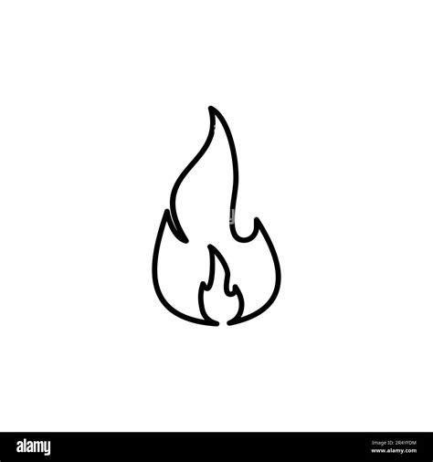 Fire Icon Vector Fire Vector Icon Stock Vector Image And Art Alamy
