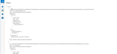 Azure Data Factory Obtain List Of Pipelinesdatasets Using Web