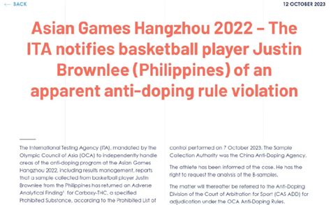 突发！中国男篮递补亚运金牌？菲律宾球员贾斯汀·布朗利