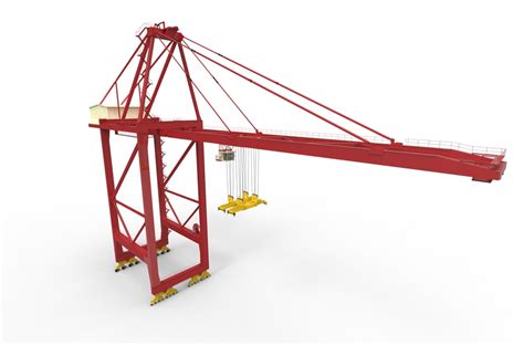 双小车岸桥solidworks 2014模型图纸下载 懒石网