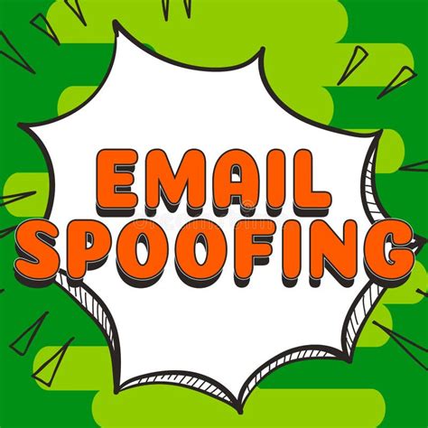 Writing Displaying Text Email Spoofing Word Written On Secure The