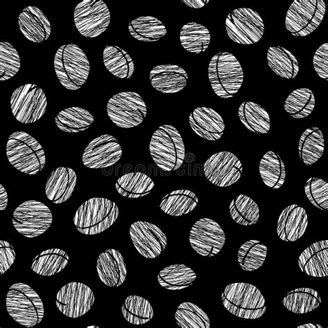 Monochrome Seamless Pattern Diagonal Random Lines Abstract Texture Stock Vector