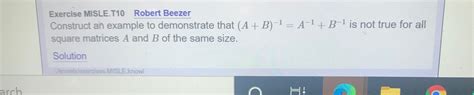 solved 1 compute the inverse of the matrix below 2 3 3 4