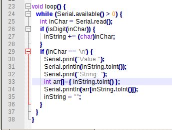 Membuat Array Dinamis Pada Arduino