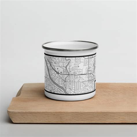 Anoka Minnesota Map Enamel Mug In Classic — Jace Maps