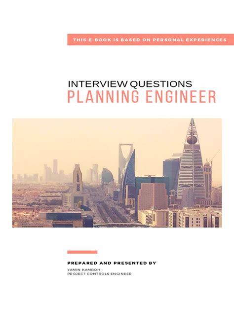 Sample Interview Questions For Planning Engineers Pdf Project