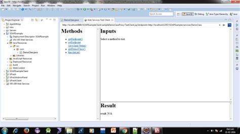 Create Java Soap Web Service Using Eclipse