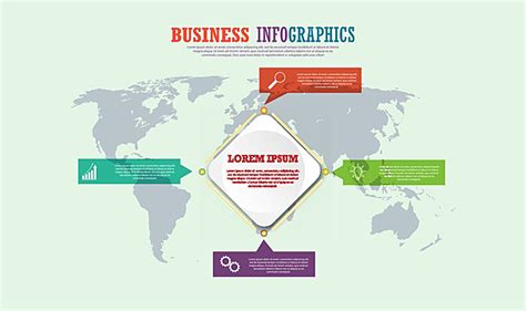 visual icon infographic template 4 stages of business traversing vector