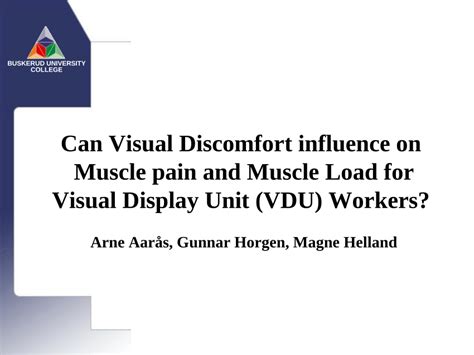 Pdf Slides Presentation Work With Visual Display Unit Vdu Health