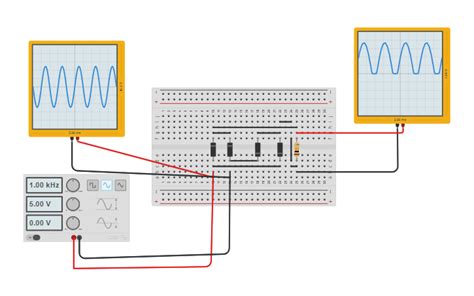 Circuit Design Full Wave Bridge Rectifier Tinkercad