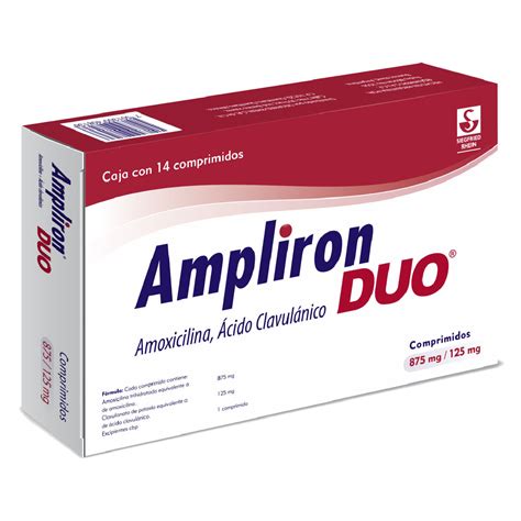 Ampliron Duo 875125 Mg 14 Comprimidos Farmacia Coyoacán