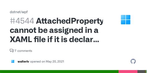 AttachedProperty Cannot Be Assigned In A XAML File If It Is Declared In