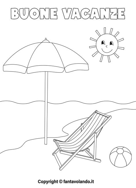 Disegni Vacanze 5 Disegni Per Bambini Da Stampare E C