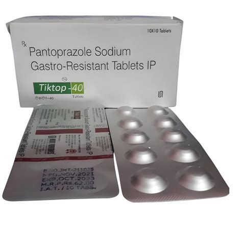 40mg Pantoprazole Sodium Gastro Resistant Tablets At ₹ 850box Baddi Id 2850557738862