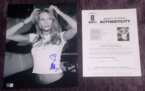 Elle Macpherson Signed 11x14 Photo W Beckett Bas Loa Auto 10