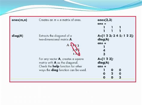 Chapter 4 Working And Understanding Matrices In Matlab