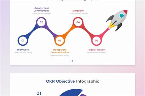 Okr Objective Infographic Powerpoint Presentation Incl Objective And Results Envato