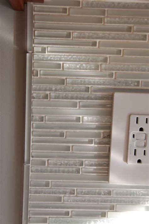 Glass Tile Backsplash Edge Finishing Glass Designs