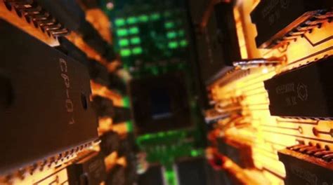 Microprocessor And Printed Circuit Board Stock Video Pond