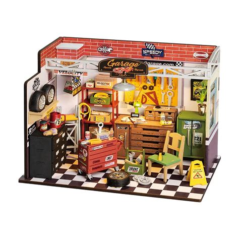 Rolife Garage Workshop Diy Miniature House Kit Dg165 Robotime