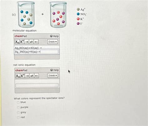 Solved write the balanced molecular and net ionic equation | Chegg.com