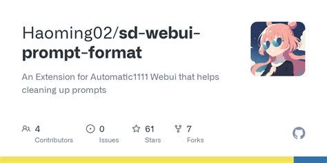 Github Haoming02sd Webui Prompt Format An Extension For
