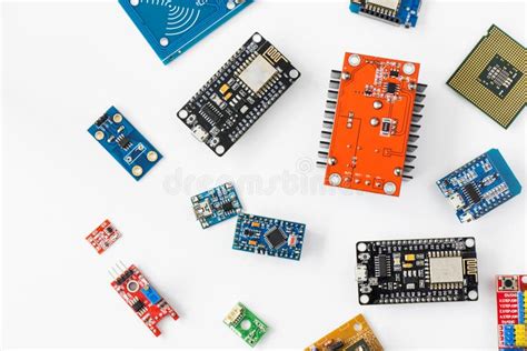 Space Parts Microprocessor And Microchips Electrical Parts Stock Image Image Of Electric