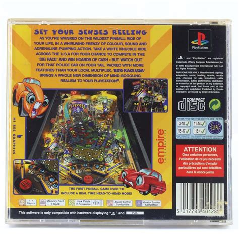 Pro Pinball Big Race USA PS1 WTS Retro Køb spillet her