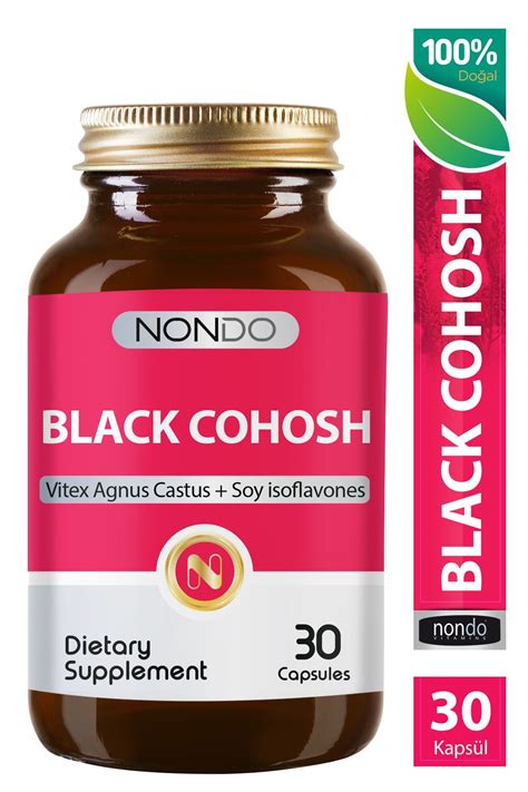 Nondo Black Cohosh 30 Kapsül Karayılan Otu Kalsiyum Magnezyum Karayılan Otu Çinko D Vitamini