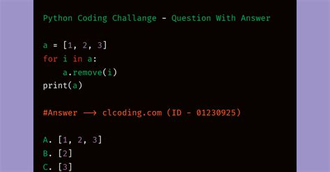 Python Coding Challange Question With Answer 01230925 ~ Computer Languages Clcoding