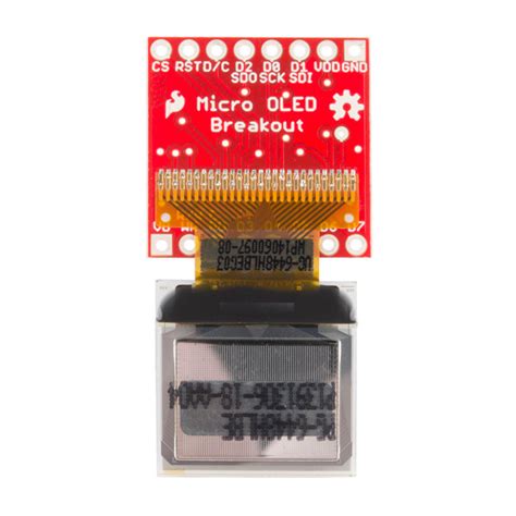 Wyświetlacz Micro Oled Monochromatyczny Graficzny 066 64x48px I2c