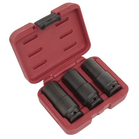 Weighted Impact Socket Set 12sq Drive 3pc Huttie