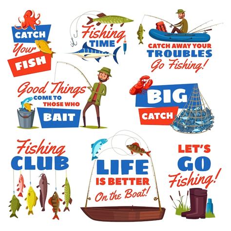 Premium Vector Fishing Sport Icon With Fisherman And Fish Catch