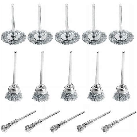 Durable Carbon Steel Electric Wire Brush Set Cost Effective Tools For