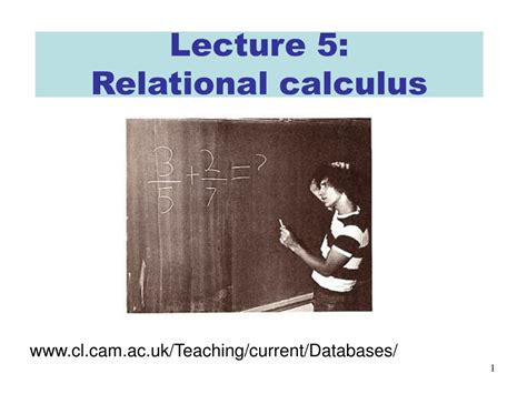 Ppt Understanding Relational Calculus Trc And Drc Versions
