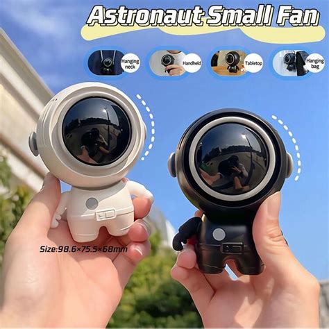 พัดลมห้อยคอ นักบินอวกาศ ขนาดเล็ก 【ปรับได้ 3 ระดับ】 ชาร์จ Usb พัดลมพกพา Shopee Thailand